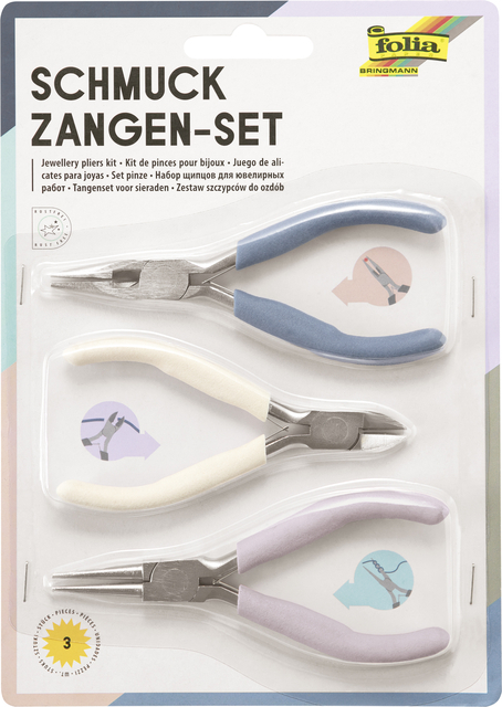 Sierraden Tangen Folia Set Á 3 Stuks | Kantoorartikel | 1407624 | Bruna