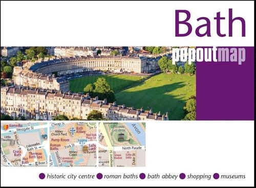 Bath PopOut Map - pocket size, pop up map of Bath city centre ...