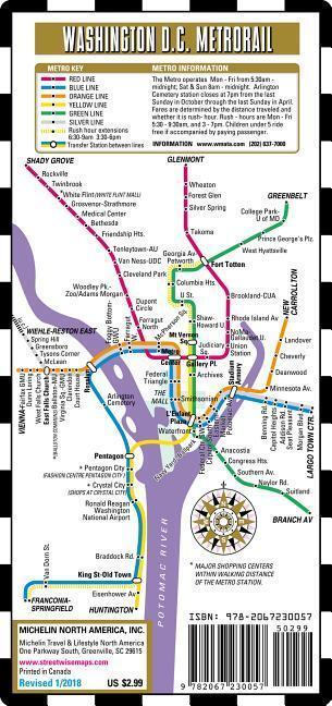 Streetwise Map Washington D.C - Laminated City Center Street Map of ...
