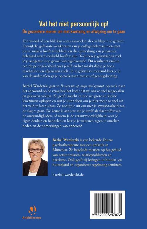 Ik Voel Me Op Mijn Ziel Getrapt Bärbel Wardetzki Boek