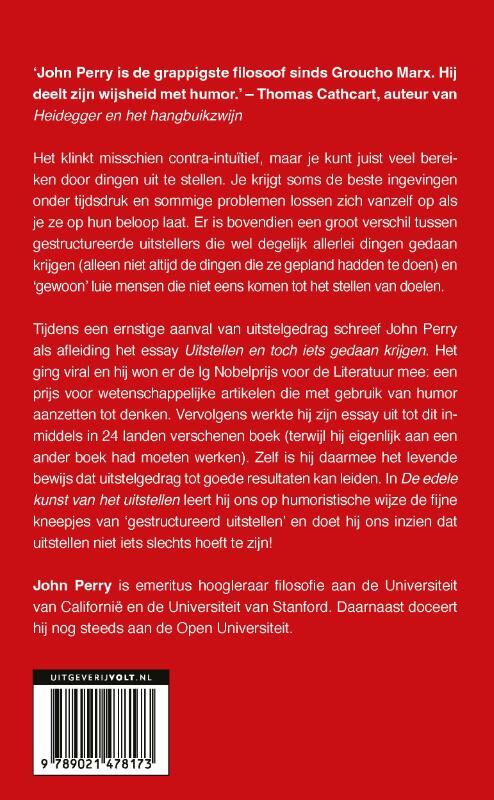 De edele kunst van het uitstellen, John Perry | Boek | 9789021478173 | Bruna