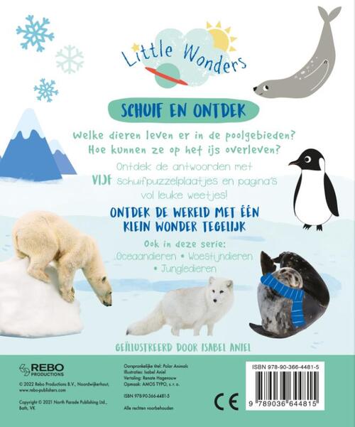 Pooldieren - Schuif en ontdek | Kartonboekje | 9789036644815 | Bruna