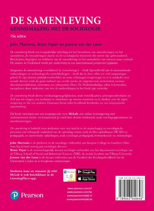 De samenleving, Joanne van der Leun, Bram Peper, John Macionis | Boek | 9789043040648 | Bruna