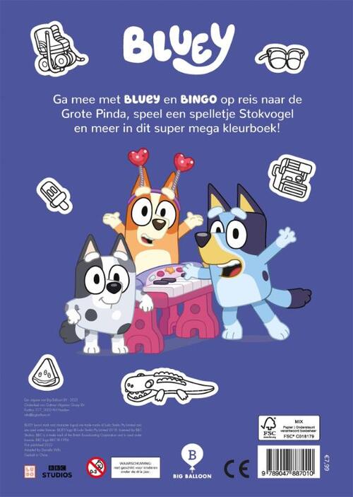 Super Mega kleurboek, Big Balloon | Boek | 9789047887010 | Bruna