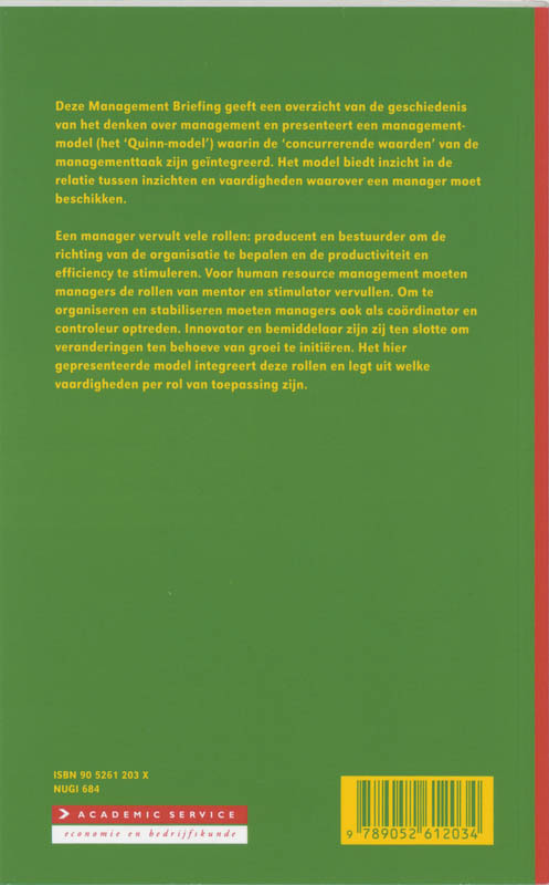 Een kader voor managementvaardigheden, Academic Service | Boek ...