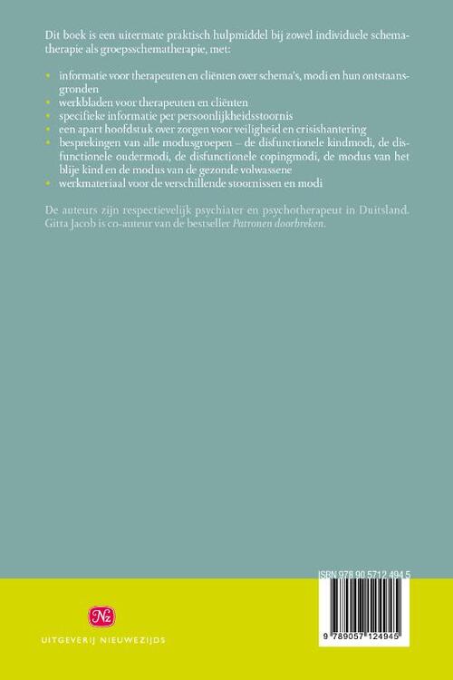 Therapieboek schematherapie, Ulrich Schweiger, Eva Fassbinder, Gitta ...