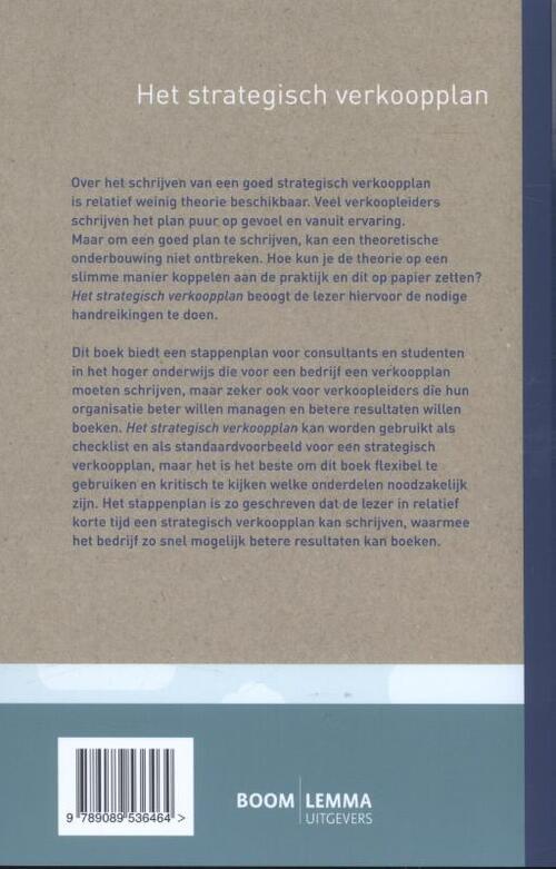 Het strategisch verkoopplan, Ruud de Haas | Boek | 9789089536464 | Bruna