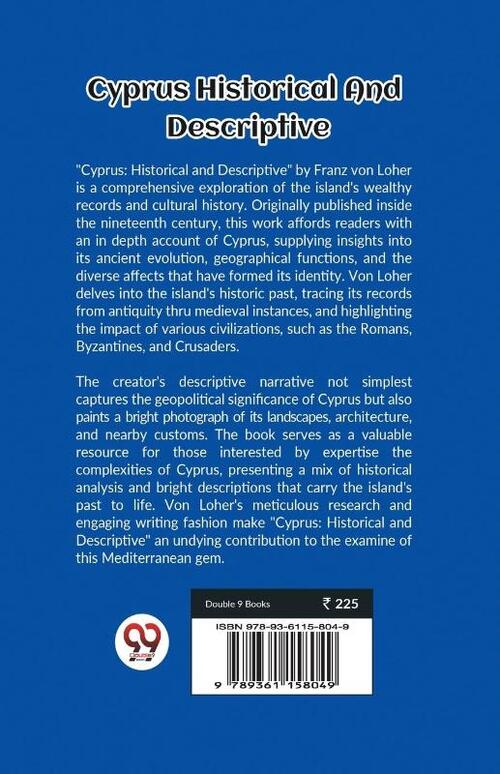 Cyprus Historical And Descriptive, Franz Von Loher | Boek ...
