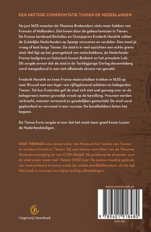 De Inname van Tienen, 1635, Staf Thomas | Boek | 9789401918480 | Bruna