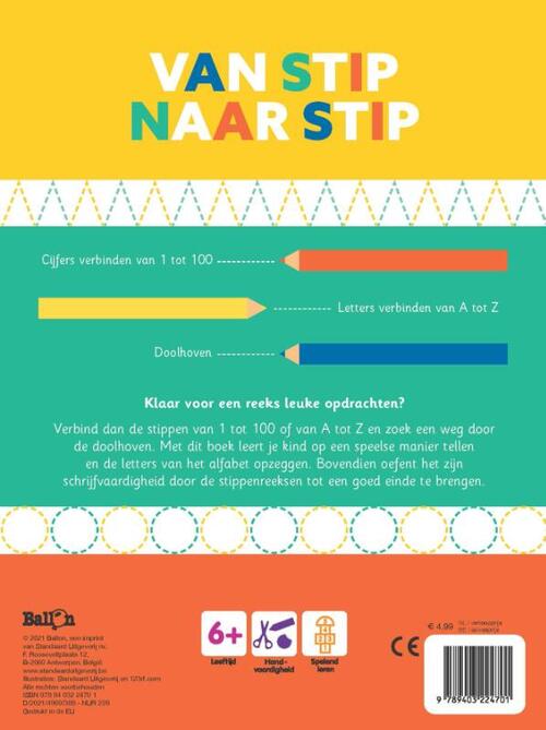 Van Stip Naar Stip 100 Boek 9789403224701 Bruna
