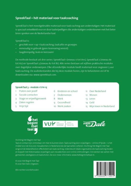 Spreektaal 3 Mijn leven in Nederland, Stichting Het Begint Met Taal & Vu-NT2 | Overig ...
