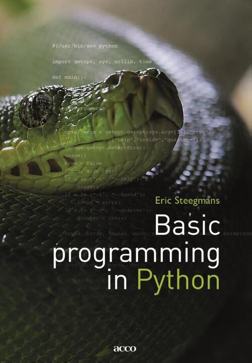 Basic Programming In Python Eric Steegmans Boek 9789463440233 Bruna