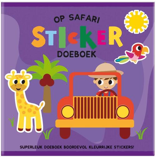 Op Safari Sticker Doeboek - (set van 4) | Boek | 9789464323184 | Bruna