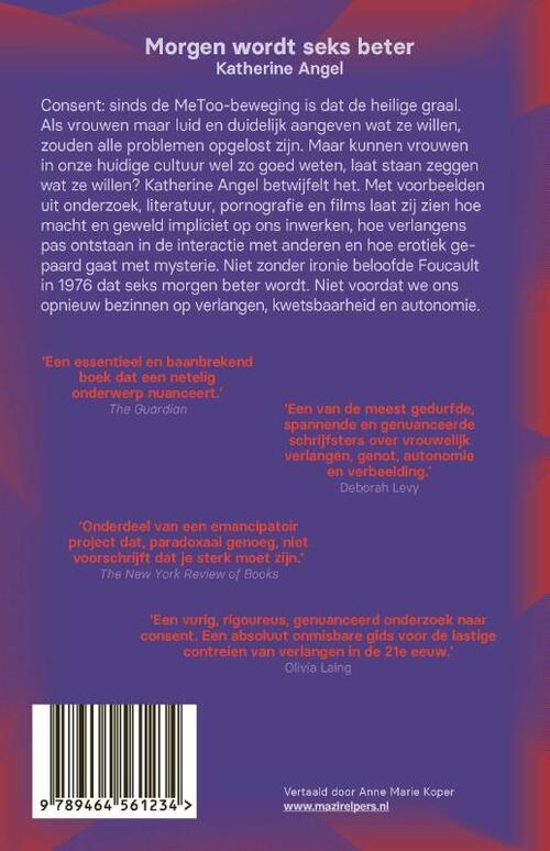 Morgen wordt seks beter, Katherine Angel | Boek | 9789464561234 | Bruna
