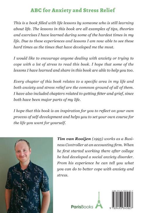 ABC for Anxiety and Stress Relief, Tim van Rooijen | Boek ...