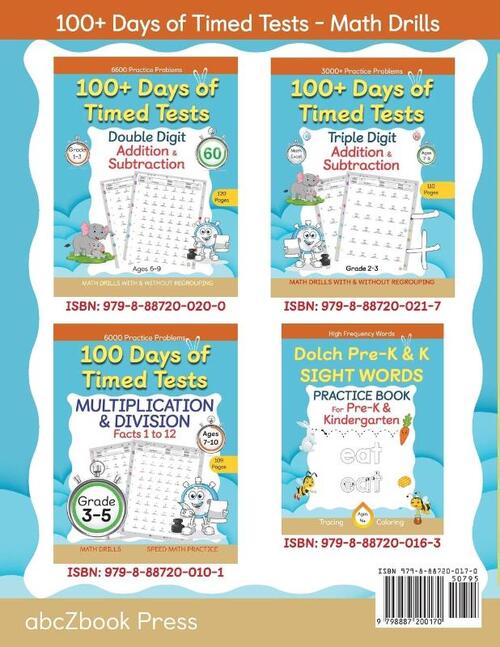 100+ Days of Timed Tests - Single Digit Addition and Subtraction ...