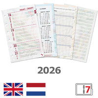 Agendavulling 2024 Kalpa Pocket Bloemen 7Dagen/2Pagina's ...