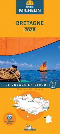 Michelin Wegenkaart 512 Bretagne 2026, Michelin | Topografische kaart ...