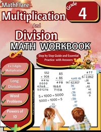 Multiplication and Division Math Workbook 4th Grade, Mathflare ...